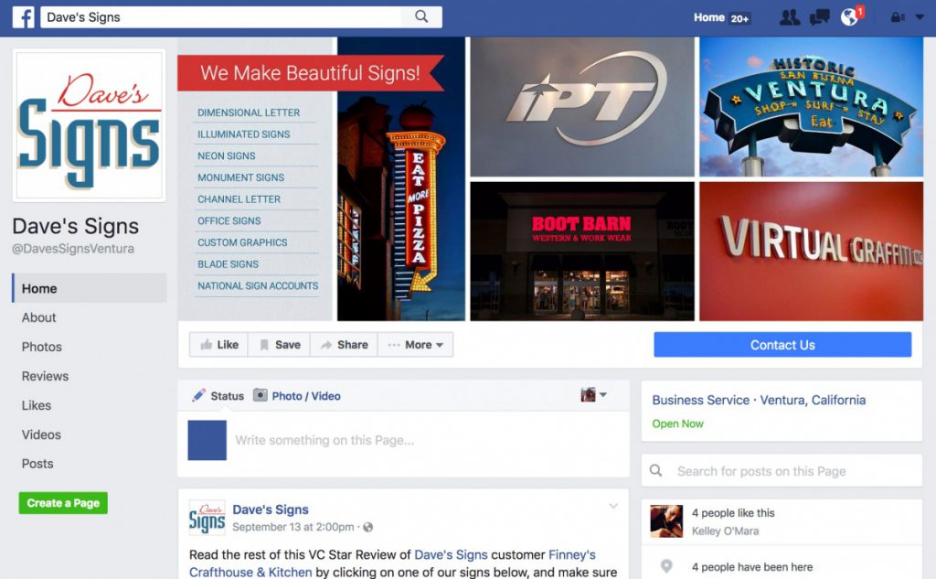 Dave's Signs is Now on Facebook - Dave's Signs